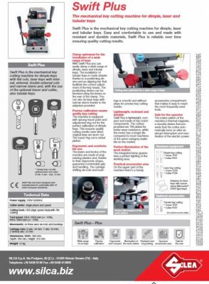 Silca Swift Key Cutting Machines Silca